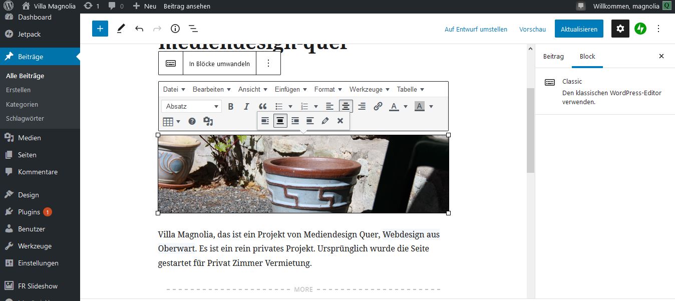 WordPress: Classic Editor vs. Block Editor und Classic Editor Plugin ...